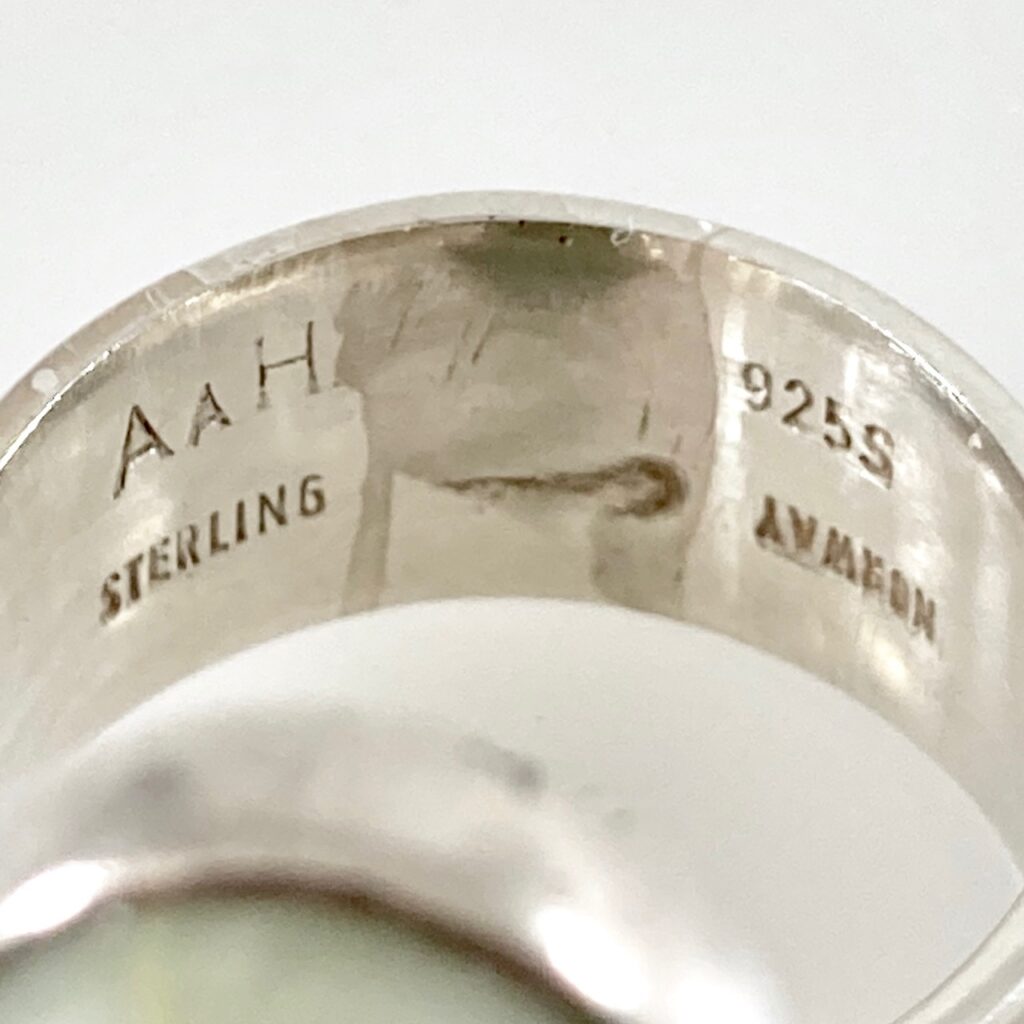 Fab mod sterling silver ring with a set stone